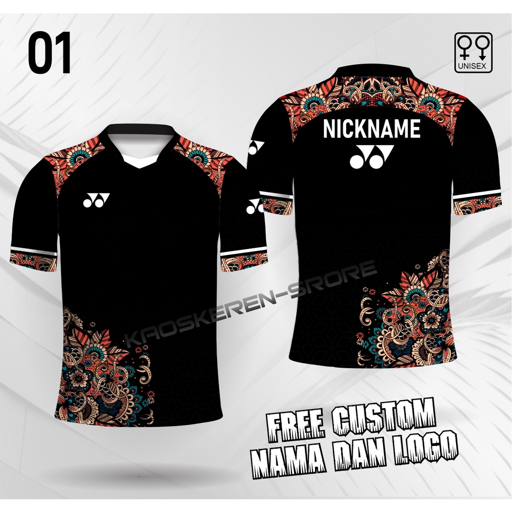 Jual Jersey badminton baju bulu tangkis dewasa kaos badminton custom ...