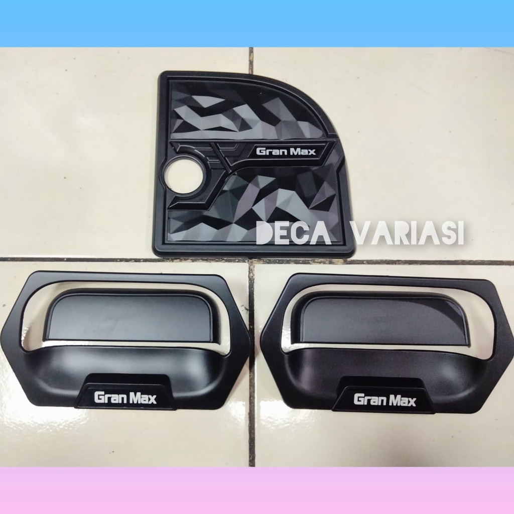 Jual Paket Grandmax Outer Cover Handle Pegangan Pintu Tank Cover Grand Max Hitam Full Diamond ...