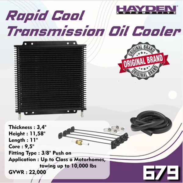 Jual ATF Transmission Cooler Hayden 679 Rapid Cool Innova Pajero ...