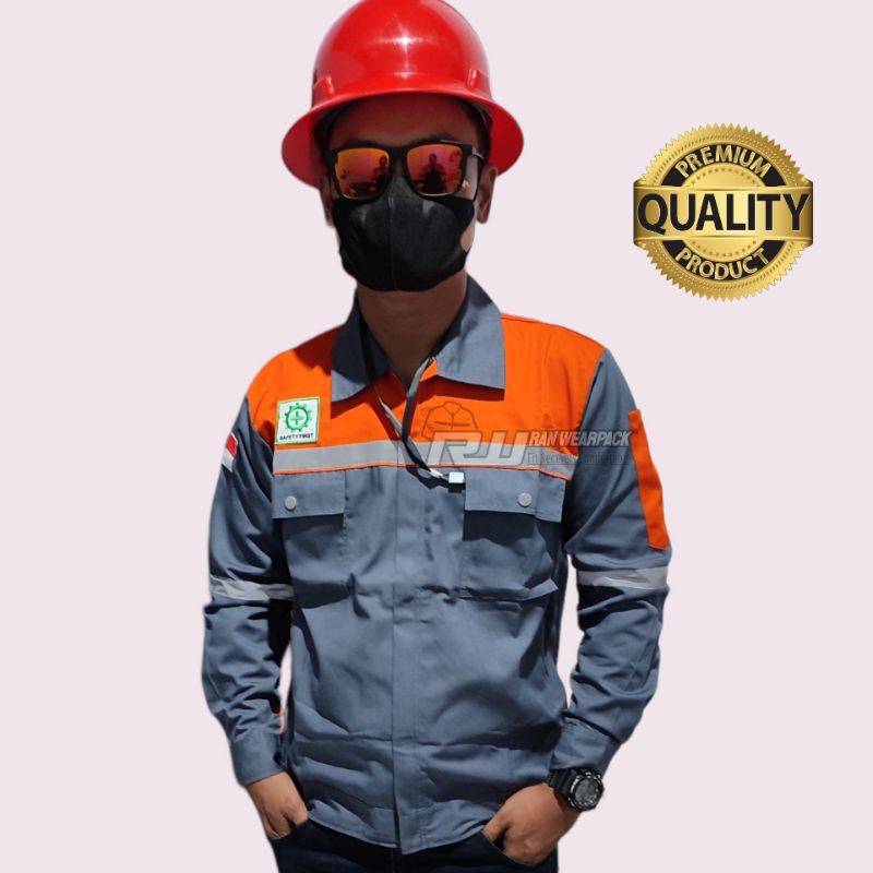 Jual Kemeja Safety/ Atasan Kerja Werpack/ Baju Kerja Pria Lengan ... Jual Kemeja Safety/ Atasan Kerja Werpack/ Baju Kerja Pria Lengan ...