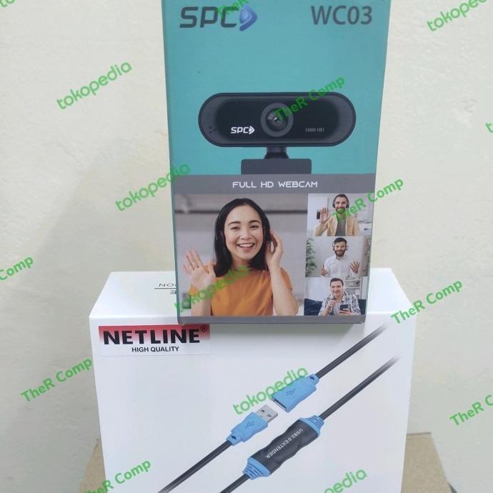 Jual Paket Usb Extension Aktif 15 Meter Netline + Webcam SPC WC03 ...