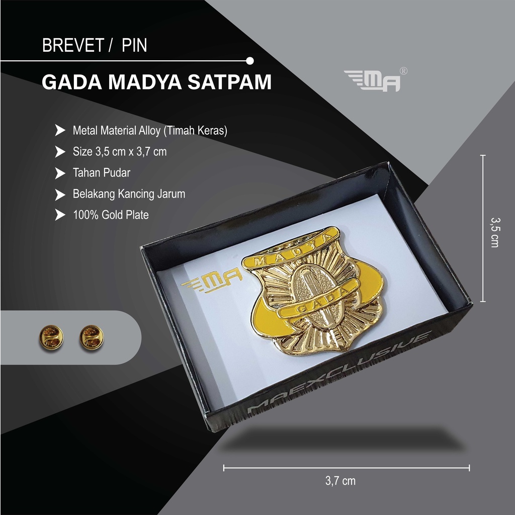 Jual WING GADA MADYA SATPAM PDH BRIVET BREVET PIN GADA MADYA SATPAM ...