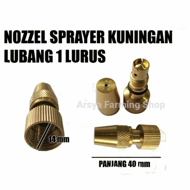 Jual SPUYER SPRAYER KUNINGAN 1 LUBANG LURUS - NOZZLE | Shopee Indonesia