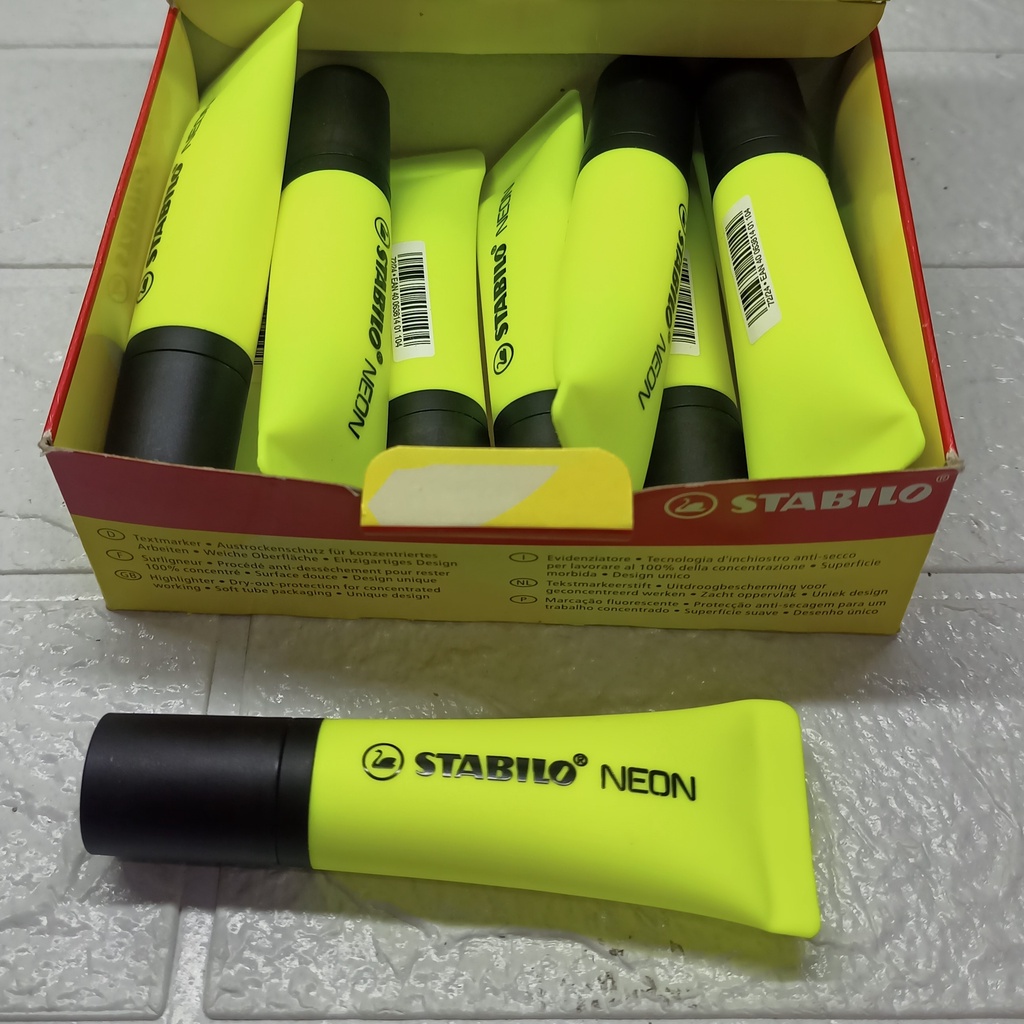 Jual Highlighter Stabilo NEON Kuning | Shopee Indonesia