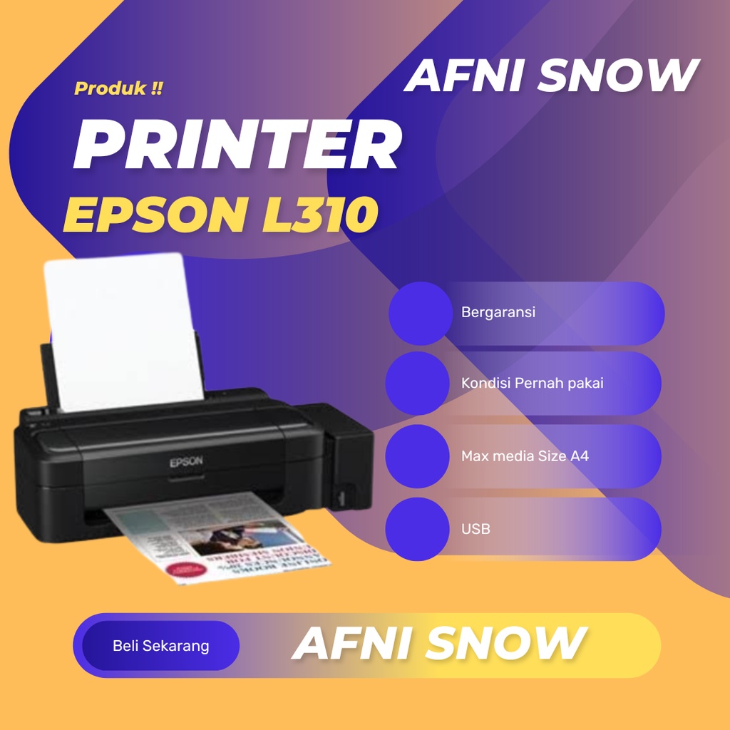 Jual Printer epson l310 Unit Printer Epson L310 Kondisi Oke Siap Pakai | Shopee Indonesia