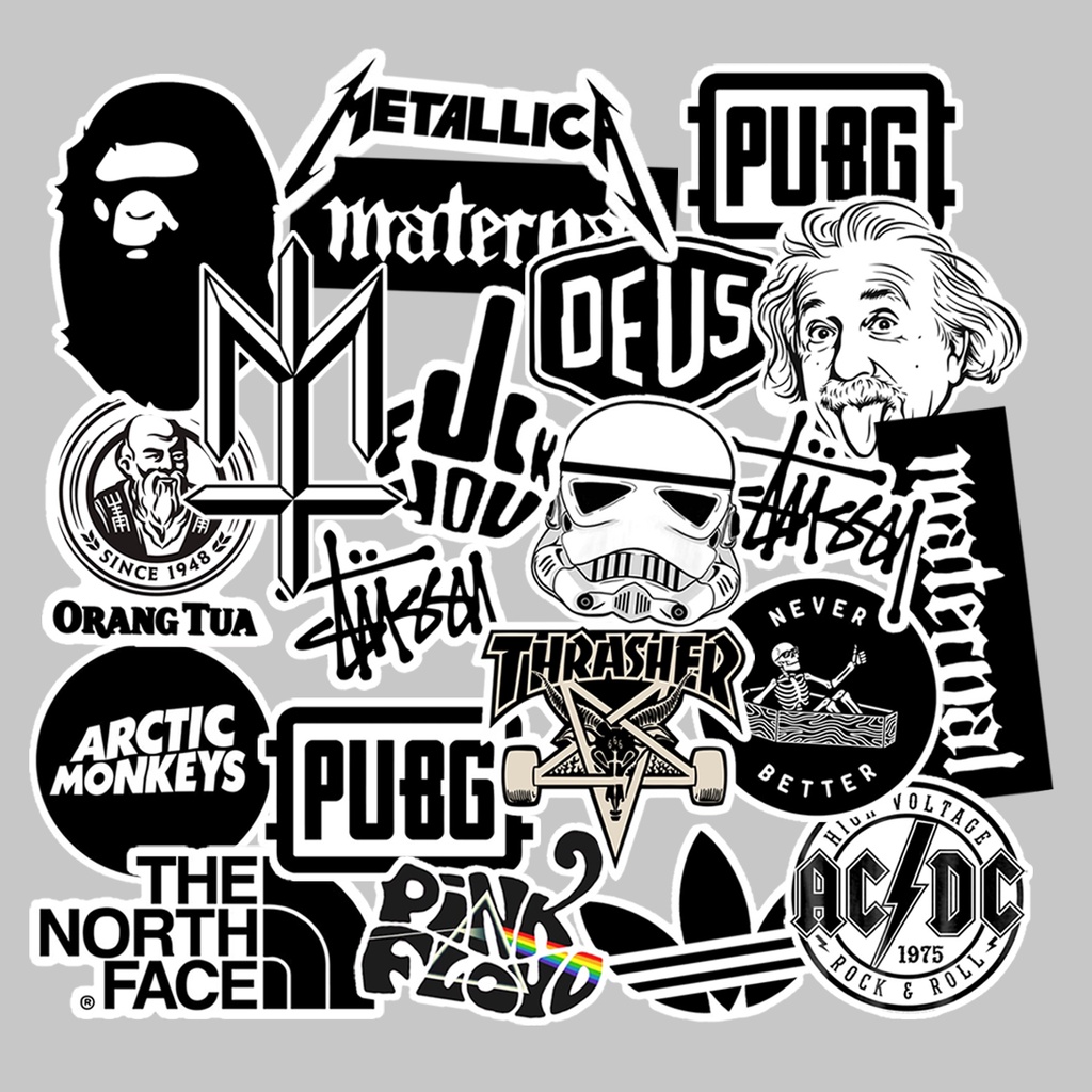 Jual Sticker Stiker Aesthetic Black And White Stiker Tumbler Hp Stiker ...