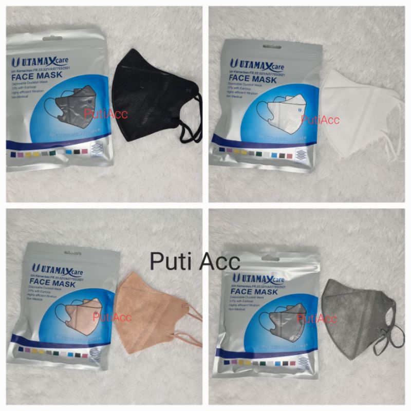 Jual Masker Duckbill Utama (Utama XCare), 3 Ply isi 10 pcs | Shopee ...