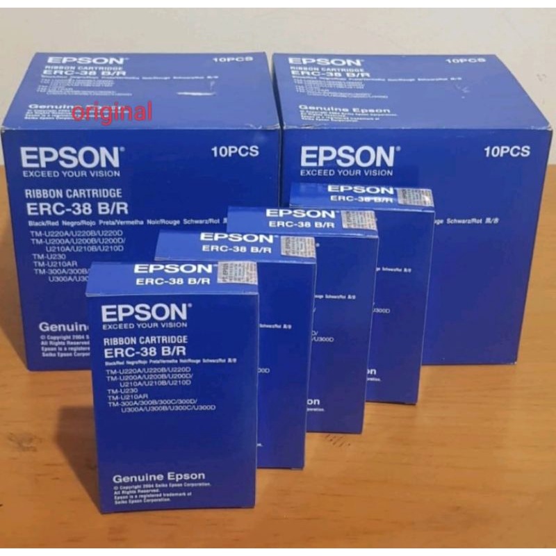 Jual RIBBON CARTRIDGE ERC-38/PITA EPSON ERC-38 BLACK | Shopee Indonesia