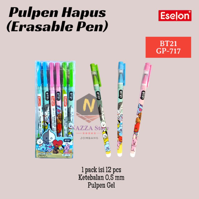 Jual Pulpen Hapus Erasable Pen Pack isi 12 pcs | Shopee Indonesia