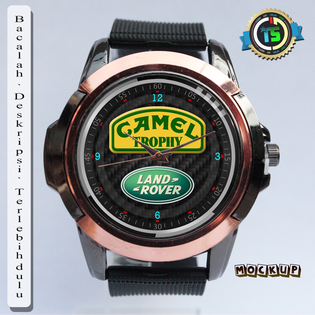 Jual Jam Tangan Rose Gold Land Rover Camel Trophy Logo | Custom Jam ...