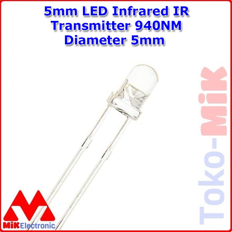 Jual 5MM 5 MM LED INFRARED IR TRANSMITTER 940NM Emitter Diameter 5mm ...