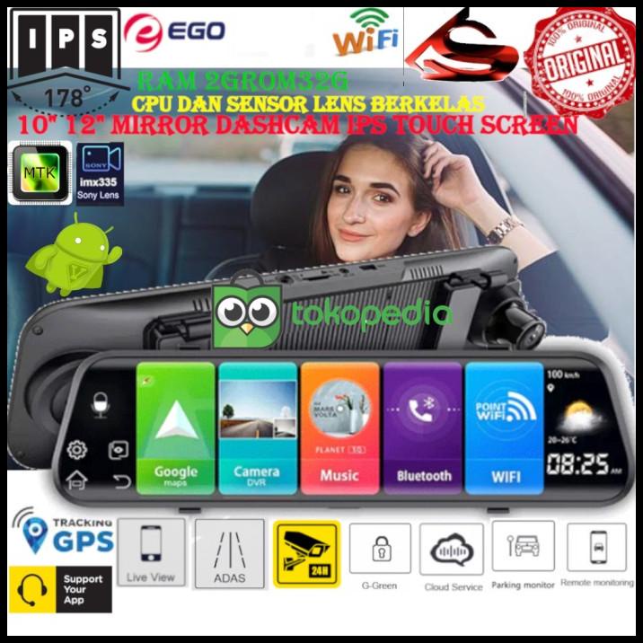 Jual Ego Mirror Dashcam Android 4G Wifi Adas Gps Tracker 24H Record ...