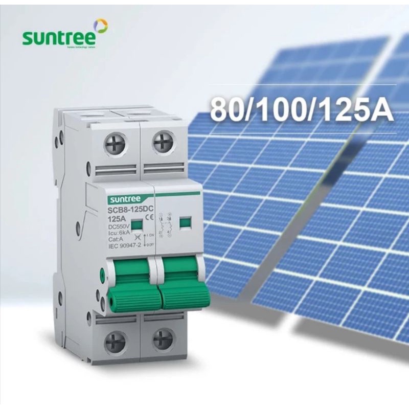 Jual MCB DC 2P 10A 16A 20A 25A 32A 40A 50A 63A Suntree 550V Circuit Breaker | Shopee Indonesia