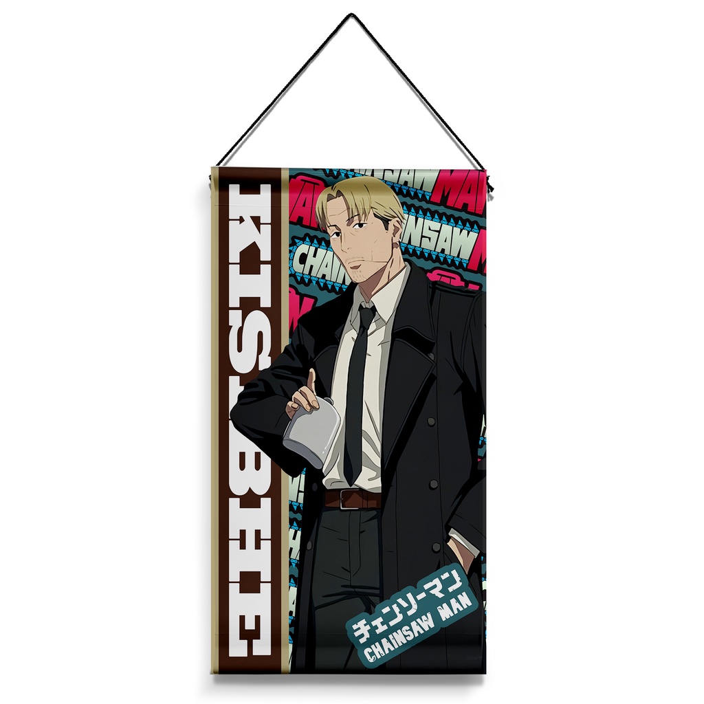 Jual Roll Banner Poster Gantung Dinding Anime Chainsaw Man Wall Decor ...