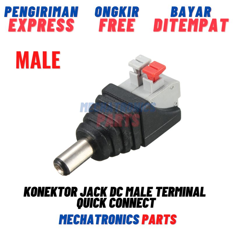 Jual Konektor Jack DC Male Terminal Quick Connect | Shopee Indonesia