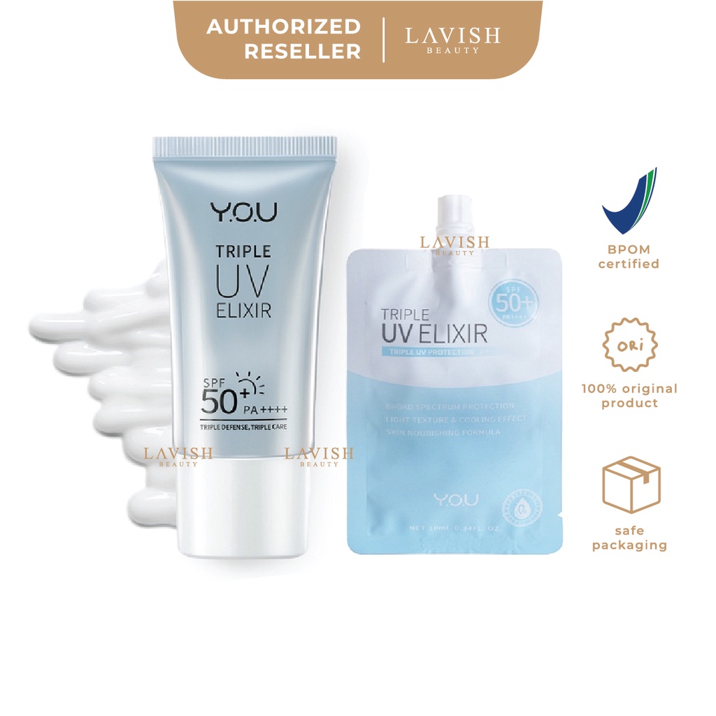 Jual Y.O.U YOU Triple UV Elixir SPF 50+ PA++++ (10ml // 30ml) | Shopee Indonesia