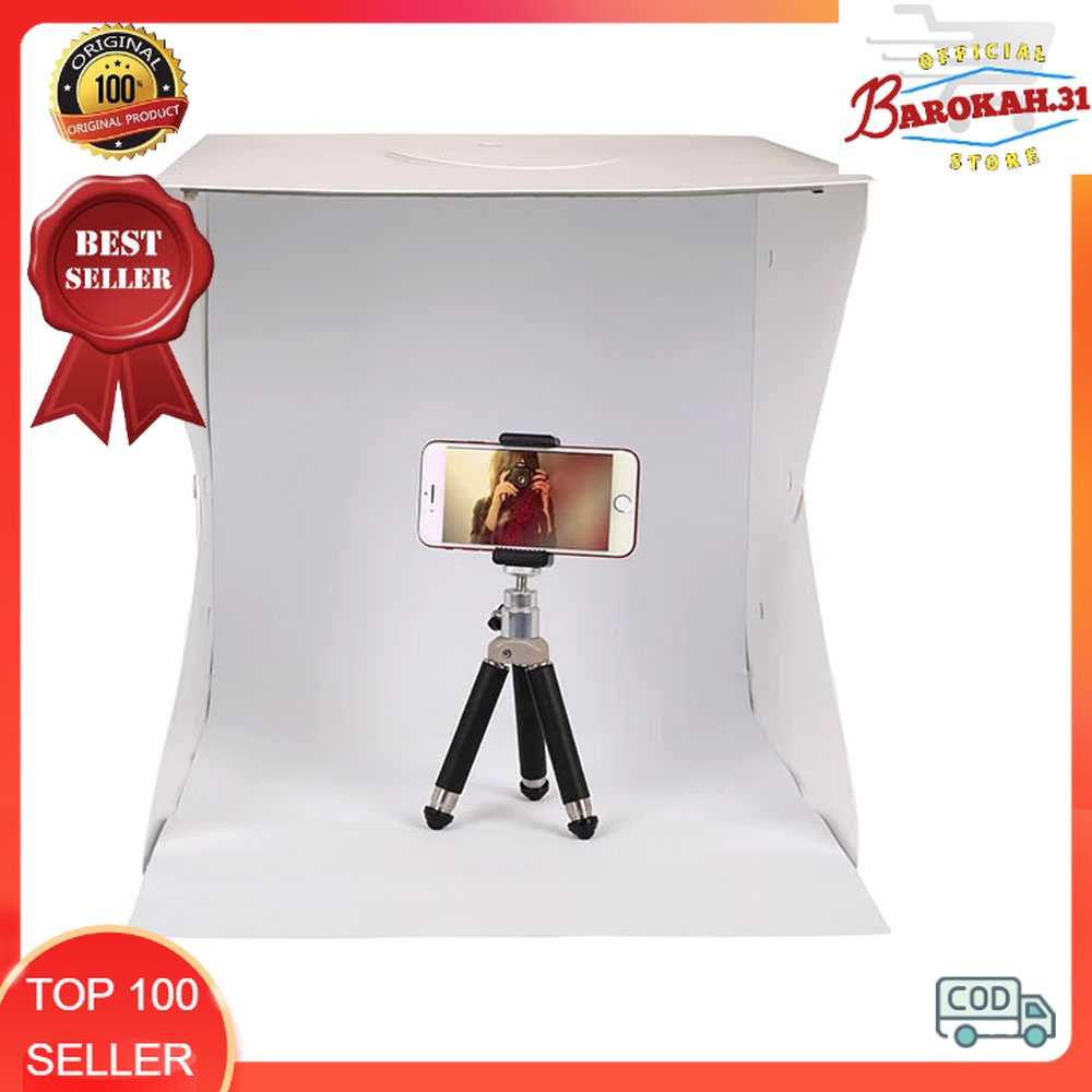 Jual Photo Studio Mini 3 Button dengan LED dan 4PCS Background | Shopee ...