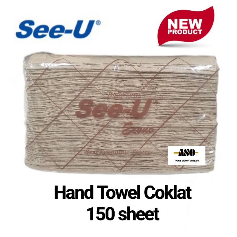 Jual Tisu Tissue See-U HAND TOWEL ECONO cokelat 150 sheet NEW PROMO ...