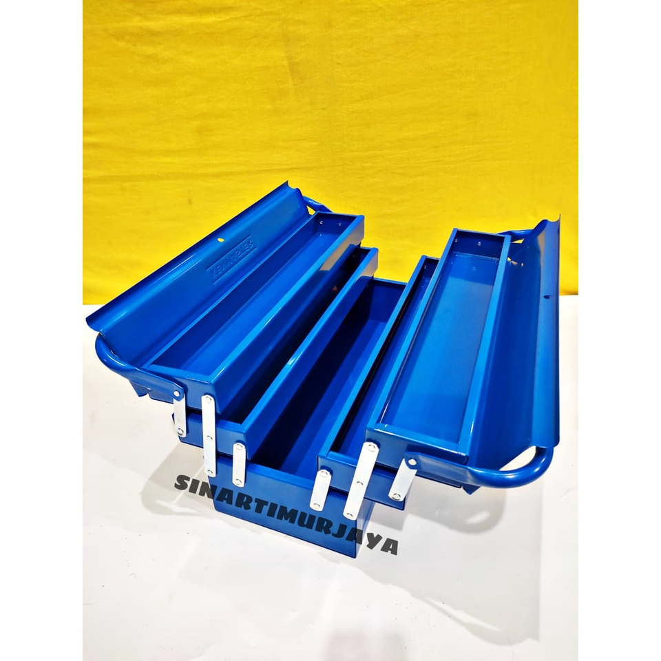 Jual TOOL BOX BESI 3 LAYER SUSUN BOX PERKAKAS KENMASTER | Shopee Indonesia