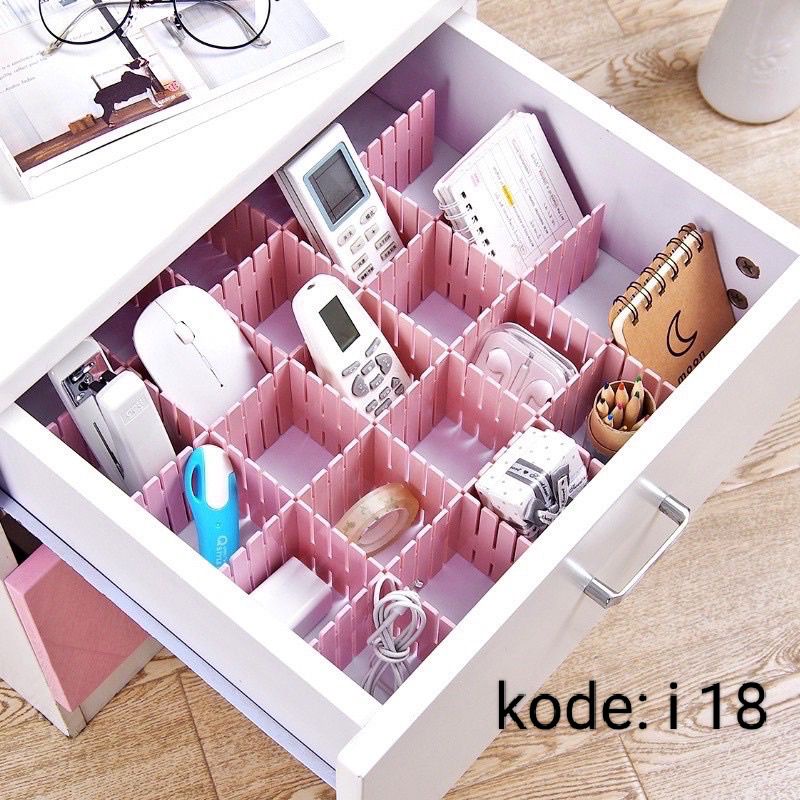 Jual Sekat Laci Organizer DIY Multifungsi Pemisah Pembatas Kotak Lemari ...