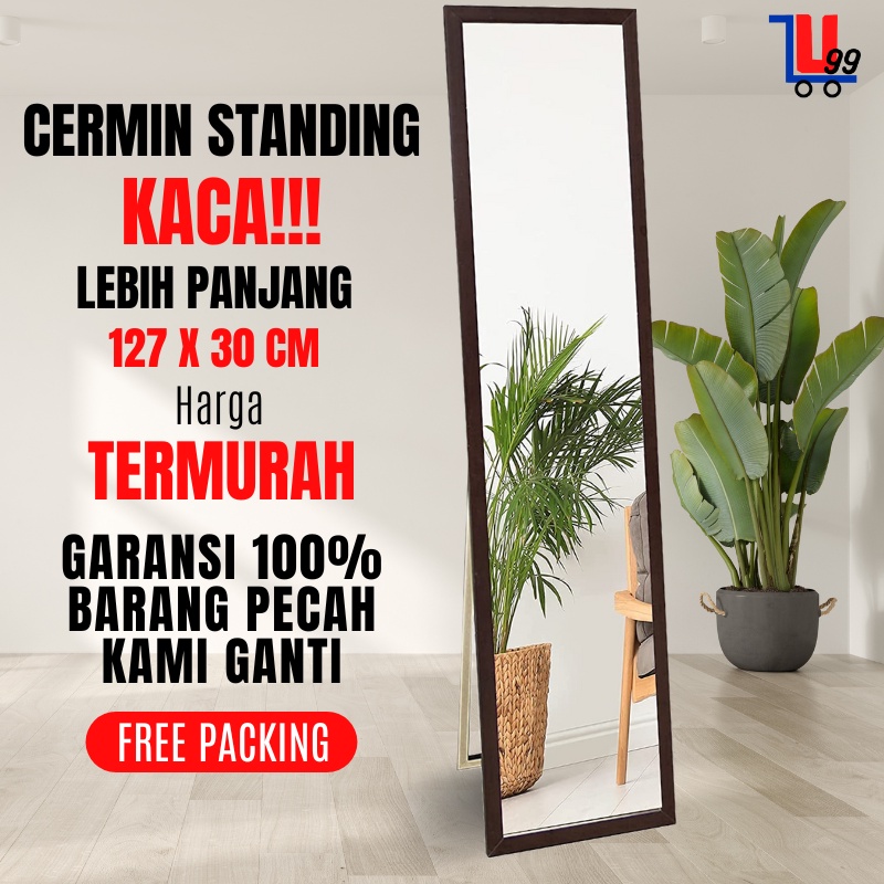 Jual Kaca Cermin Full Body Aesthetic 127 X 30 Cermin Model Standing ...