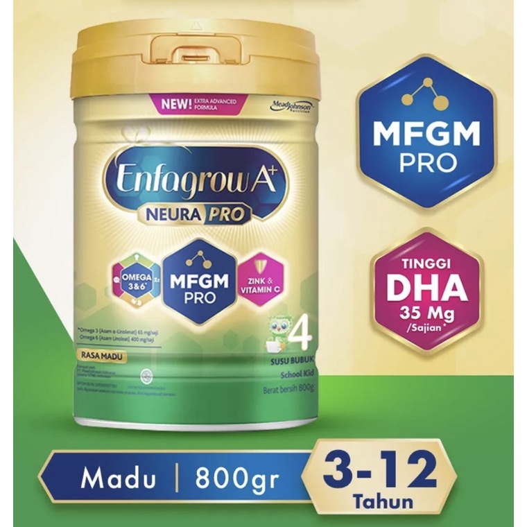 Jual New formula - enfagrow A+ MFGM PRO 4 madu dan vanila 800gr ...