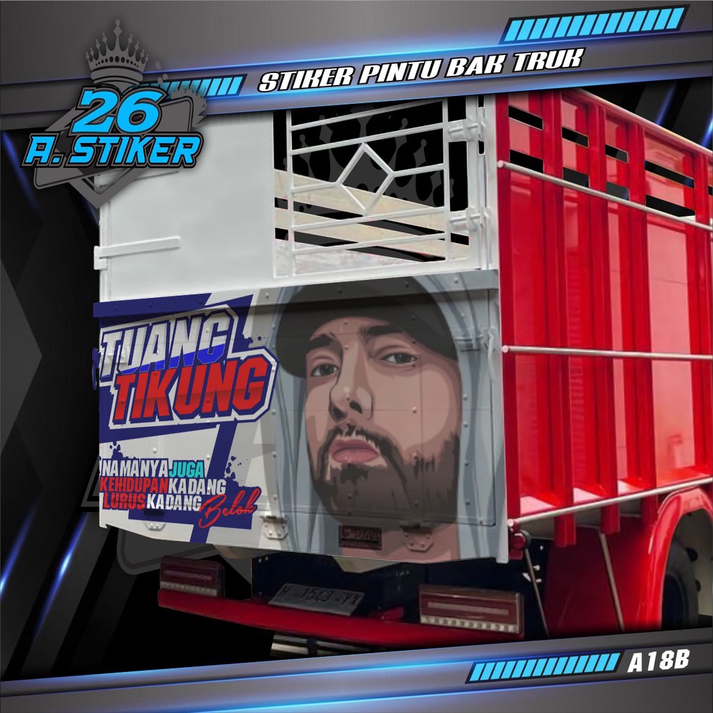 Jual Stiker Decal Pintu Bak Belakang TUKANG TIKUNG Custom All Truck ...