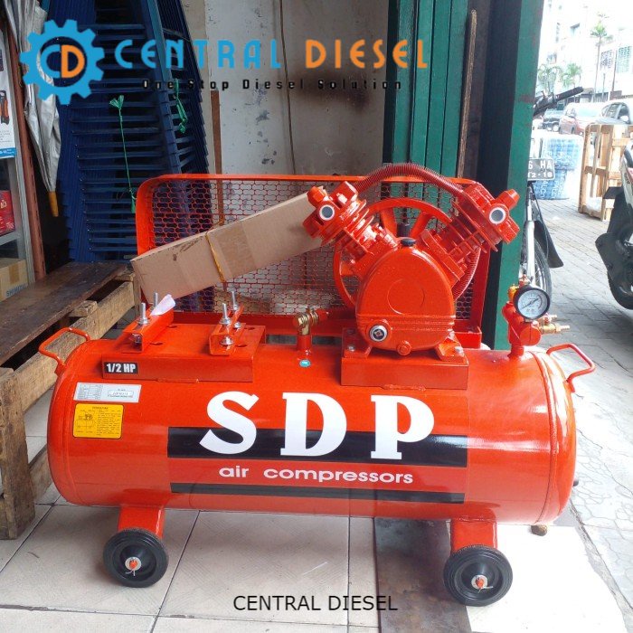 Jual Mesin Kompresor/ Air Compressor SDP 1/2 HP unloading(air ...