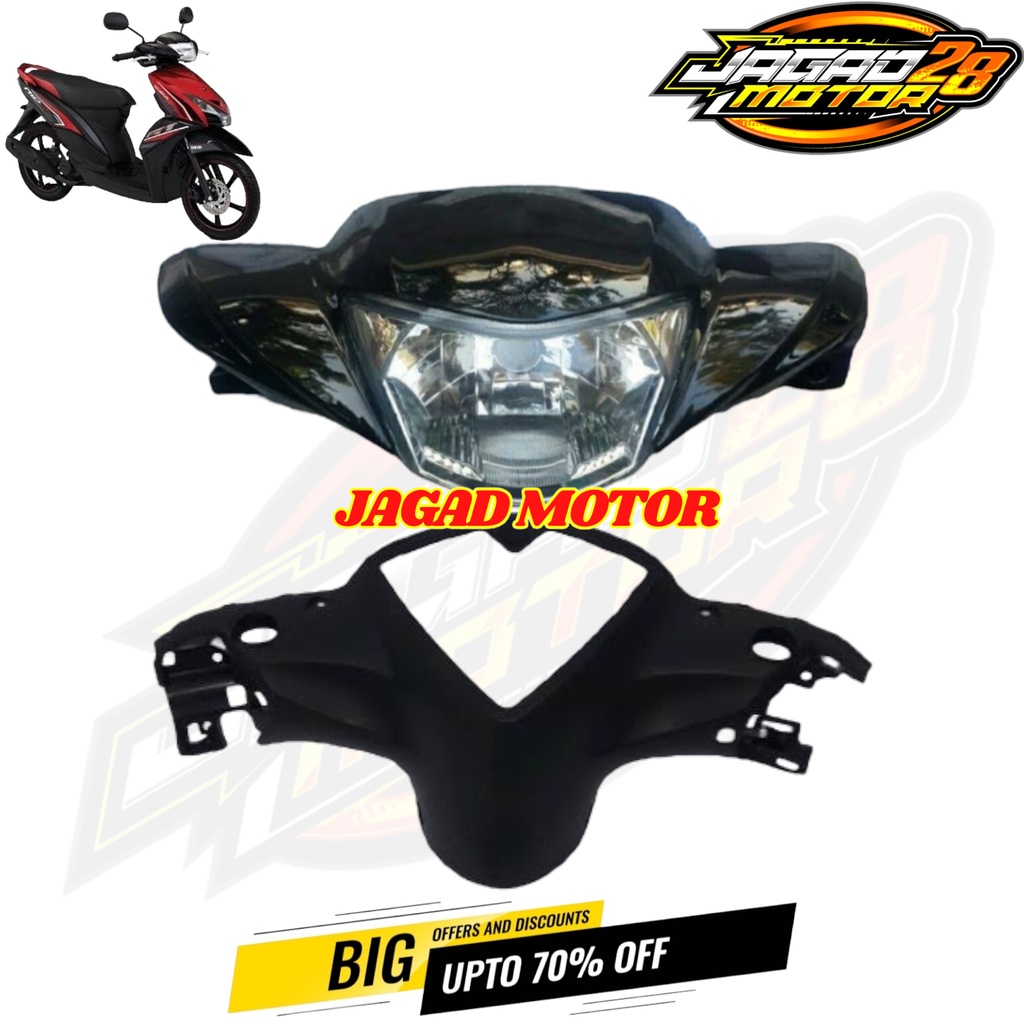 Jual Batok Depan Belakang Plus Lampu Mio GT Hitam / Batok Depan ...
