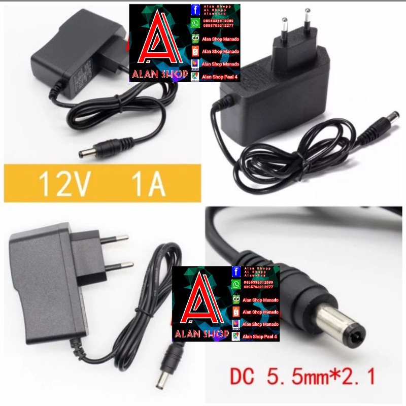 Jual ADAPTER 12 VOLT 1 AMPER | Shopee Indonesia
