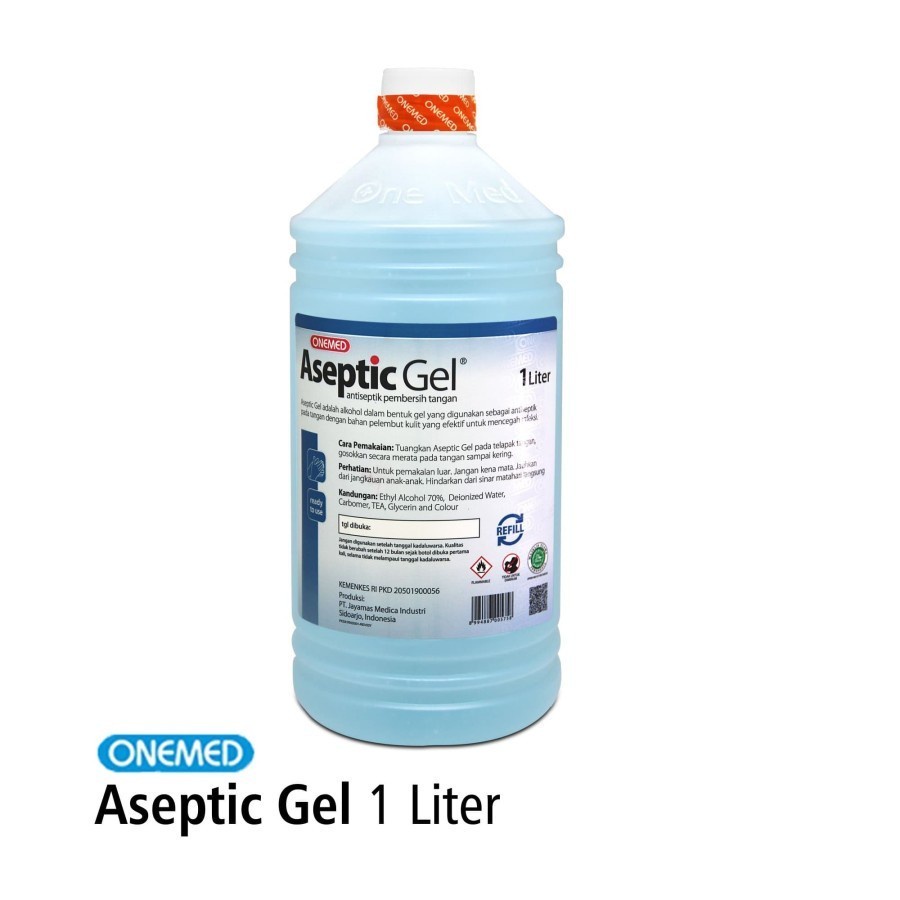 Jual ONEMED ASEPTIC GEL KEMASAN REFILL 1 LITER | Shopee Indonesia