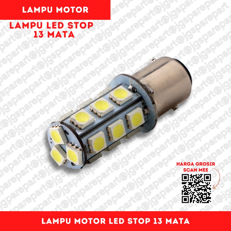 Jual LAMPU STOP LED MODEL JAGUNG 13 MATA FLASHING KEDIP / HARGA PER ...