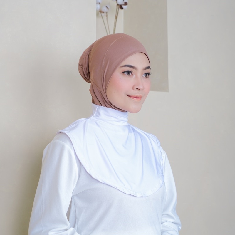 Jual Manset Leher Inner Penutup Dada Hijab Jersey Premium | Shopee ...