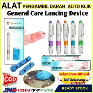 Jual Alat Pengambil Darah General Care Lancing Device Pen Bekam Auto ...