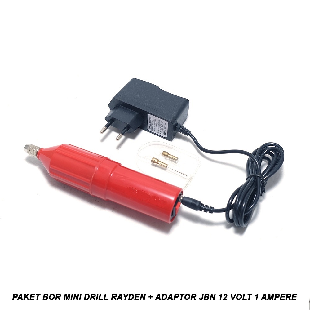 Jual Bor Mini Drill 12v -/+ Adaptor Rayden Portable Poles Polish Veneer ...