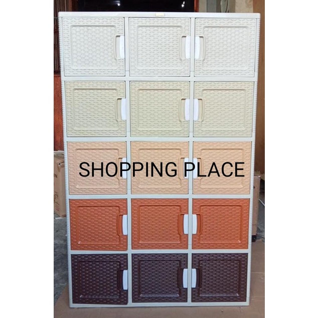 Jual lemari Rak Susun / cabinet minimalis modern Plastik Akako Swing 3 ...