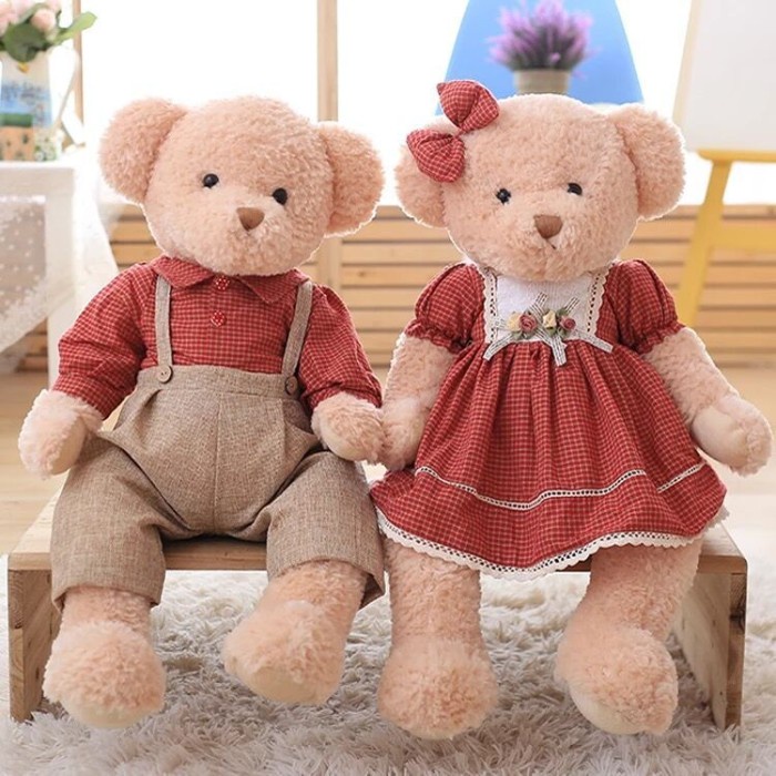 Jual BONEKA TEDDY BEAR COUPLE, WEDDING, DOLL, SANGJIT, SOUVENIR 1544 ...
