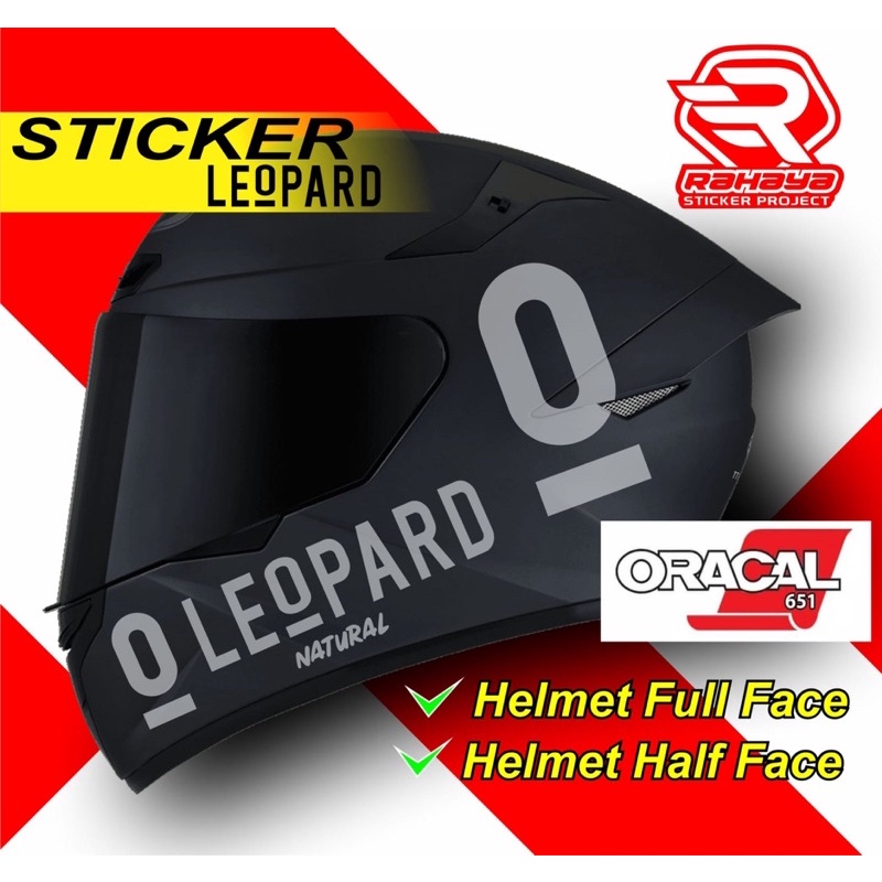 Jual cutting sticker helm leopard (satu set) | Shopee Indonesia