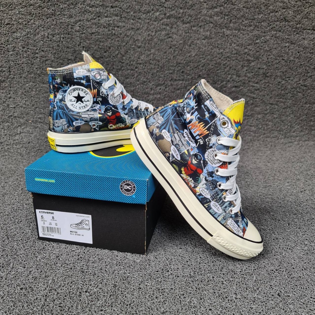 Jual SEPATU MURAH CONVERSE 70S HIGH X BATMAN DC COMICS KARAKTER IMPORT ...