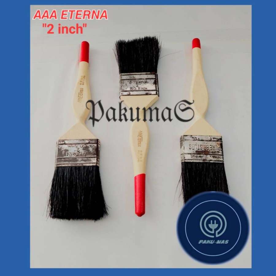 Jual kuas cat eterna AAA ukuran 2 inch kuas eterna hitam 2 inch ...