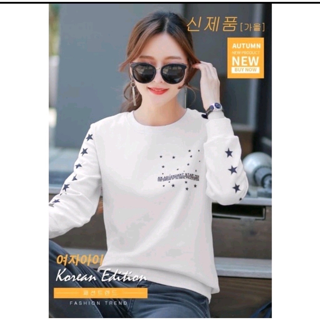 Jual ATASAN KOREA/ATASAN WANITA/KAOS ATASAN WANITA LENGAN PANJANG/BAJU ATASAN WANITA LENGAN ...