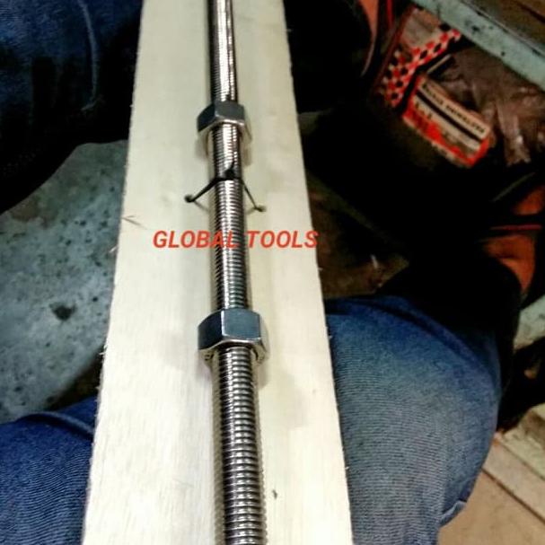 Jual *BigSale* Threaded rod stainless steel12mm x 1000mm baut panjang 1 ...
