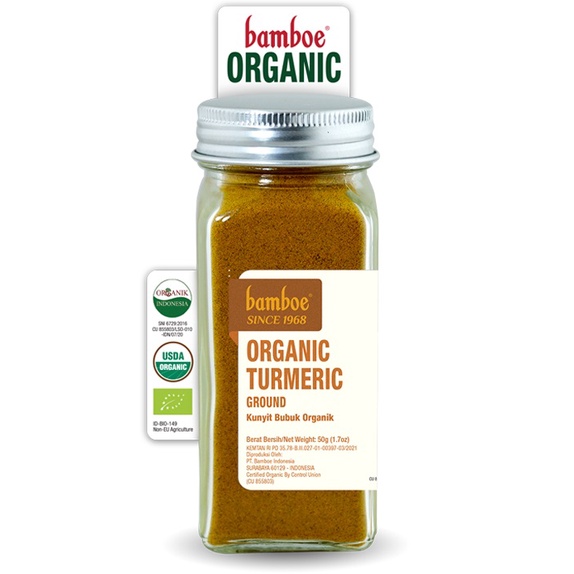 Jual Bamboe Organic Ground Turmeric 50 gr (Kunyit Bubuk Organik ...