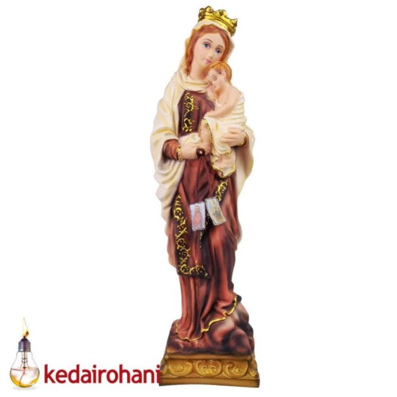 Jual Patung Bunda Maria Karmel 37 cm Membawa Skapulir Dengan Mahkota ...