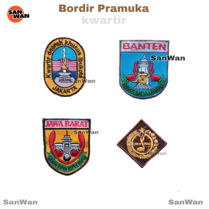 Jual Bordir Pramuka Kwartir DKI Jakarta Jawa Barat Banten | Shopee ...