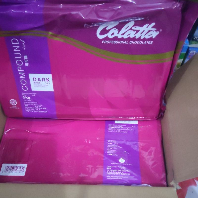 Jual coklat blok colatta 5kg dark cooking coklat | Shopee Indonesia