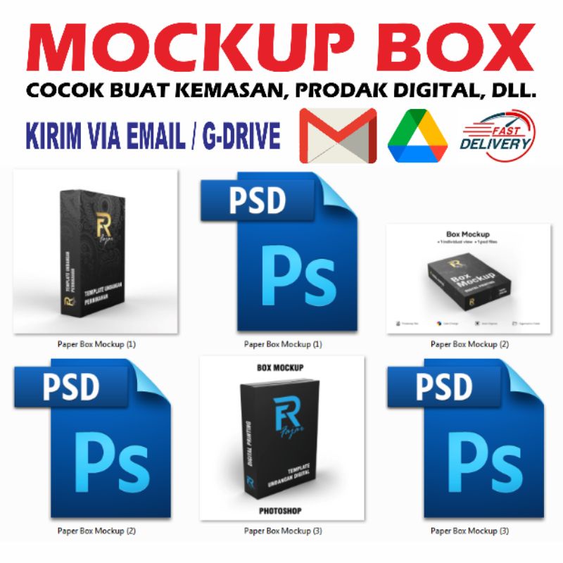 Jual DESAIN BOX MOCKUP | Shopee Indonesia