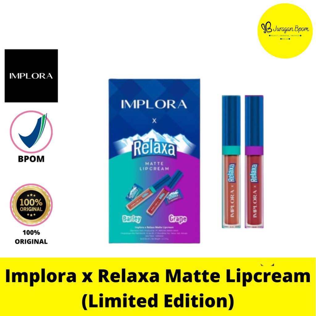 Jual Implora x Relaxa Matte Lipcream (Limited Edition) / Lip Cream ...