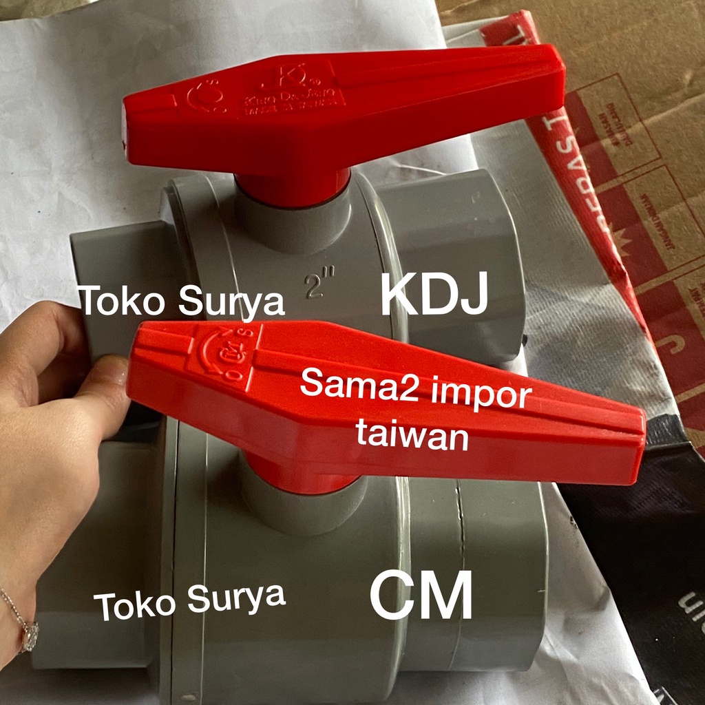 Jual Stop Kran 2" PVC STOP KRAN PVC 2" 2 inch Ball Valve 2" 2 inch BALLVALVE 2" KDJ STOP KERAN 2 ...