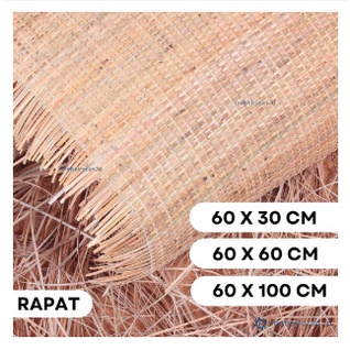 Jual Kerajinan Anyaman Rotan Lembaran Webbing Rapat 60 Cm | Shopee ...